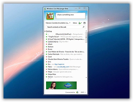 Microsoft libera beta do novo MSN Messenger – Portal V1